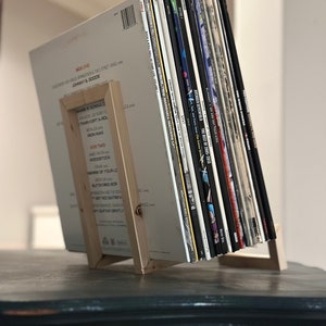 Vinyl Record Stand, Wood Record Holder, Minimalist, Handmade in the USA ...