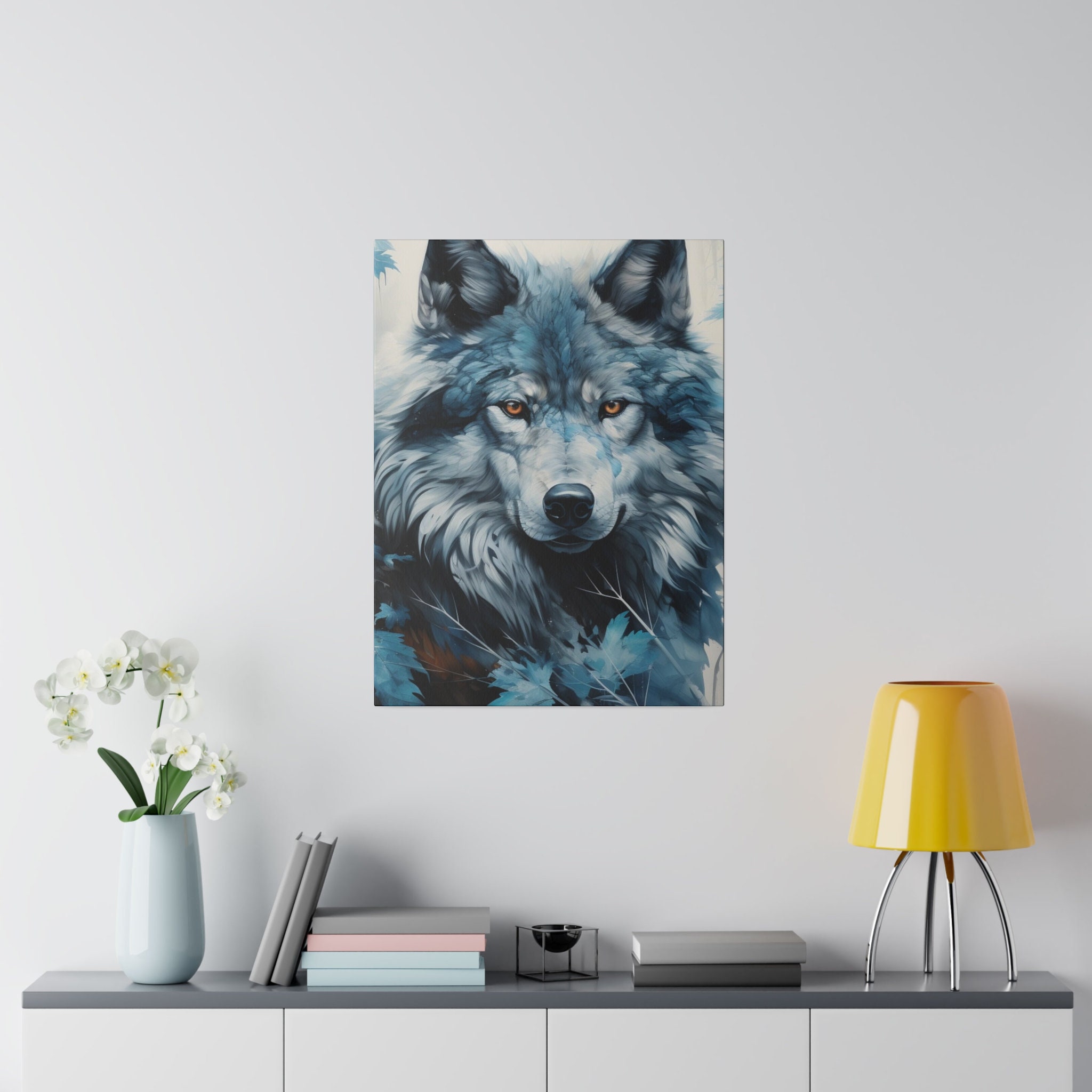 AI Blue White Wolf - Etsy