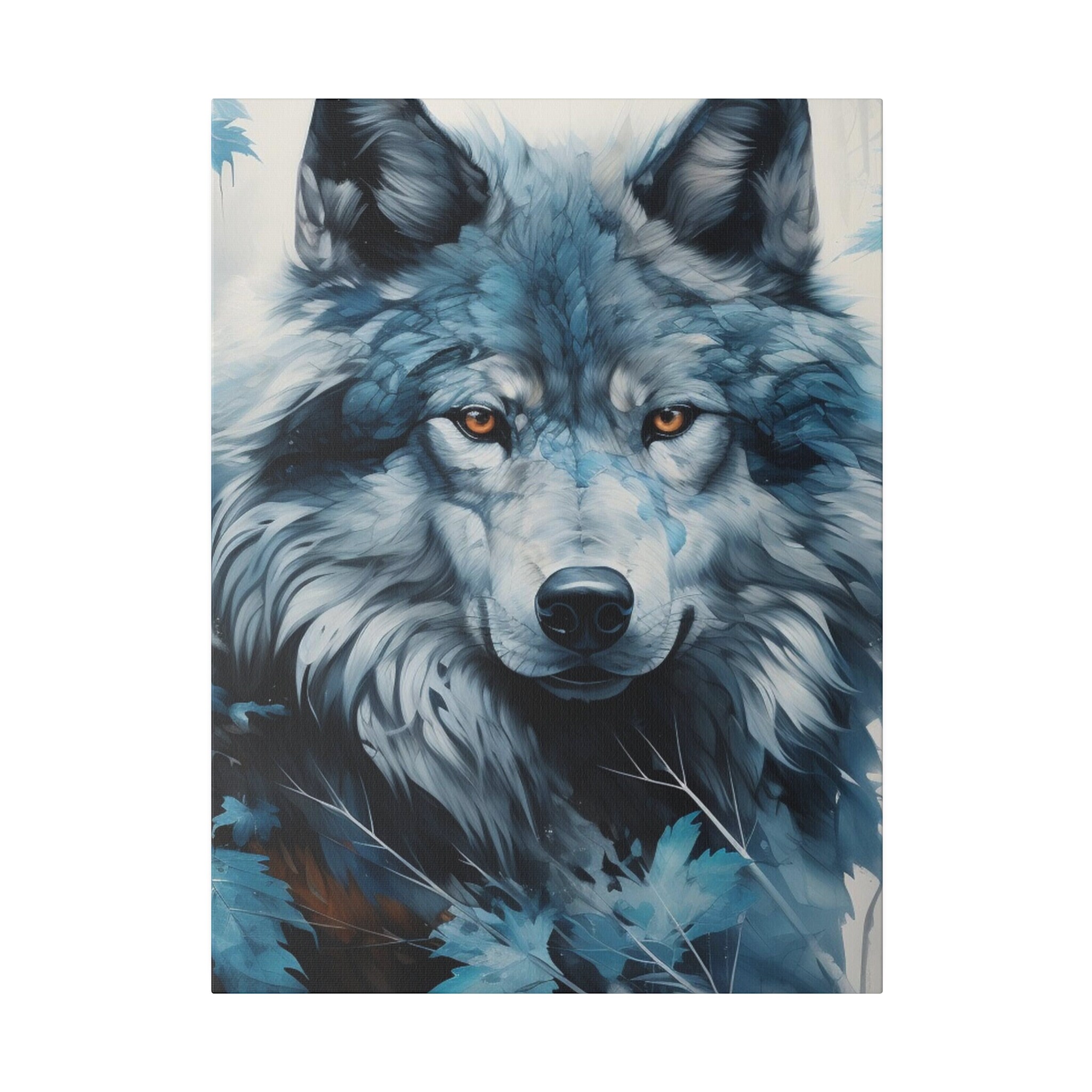 AI Blue White Wolf - Etsy