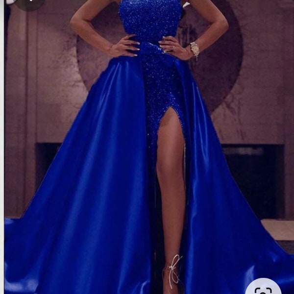 Royal Blue Dress Etsy