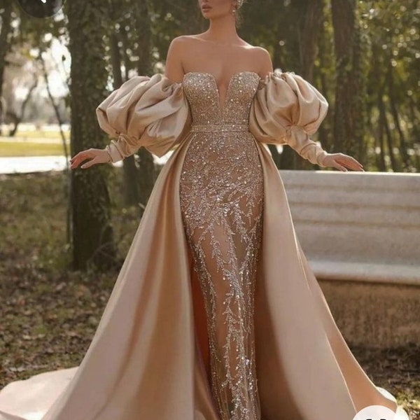Gold Prom Dress - Etsy