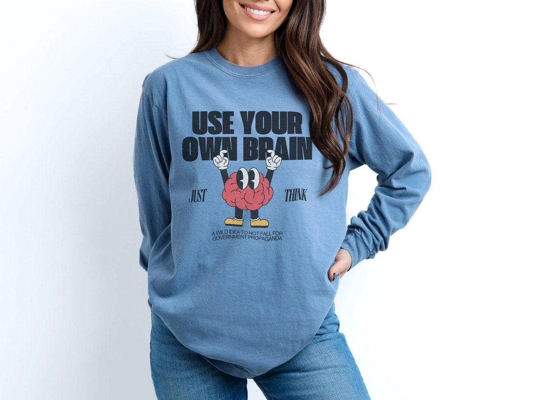 Independent Thinker Shirt With Cartoon Brain, Retro Mascot US President ...