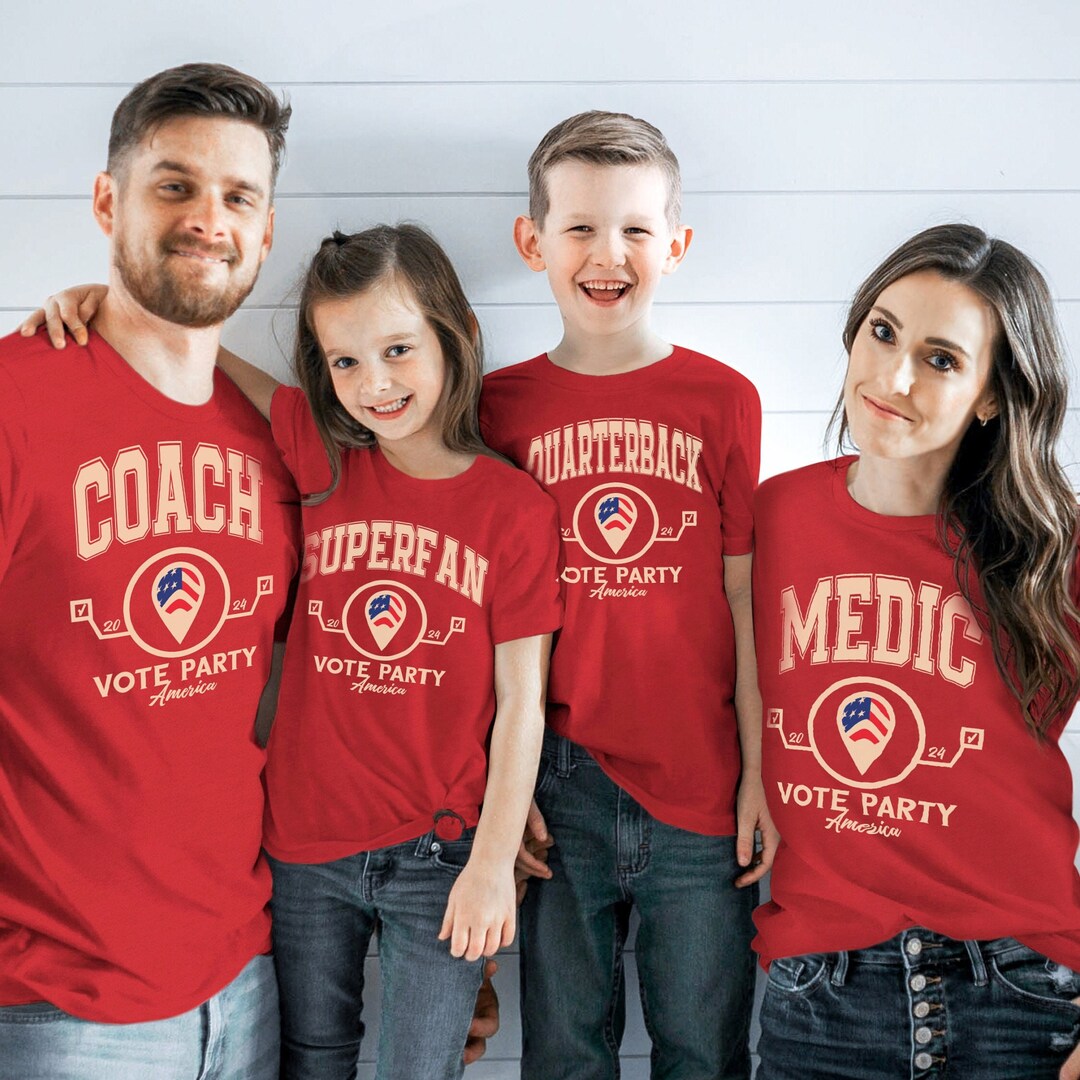 Matching Family Shirts Vote Team US Patriot Election 2024 T Shirt ...