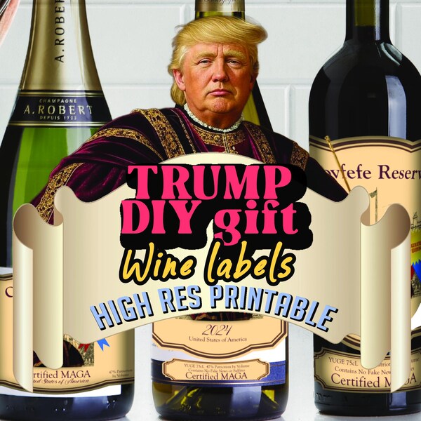 Trump Wine Label - Etsy
