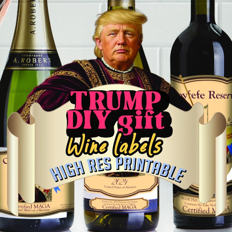 Trump Wine Label - Etsy