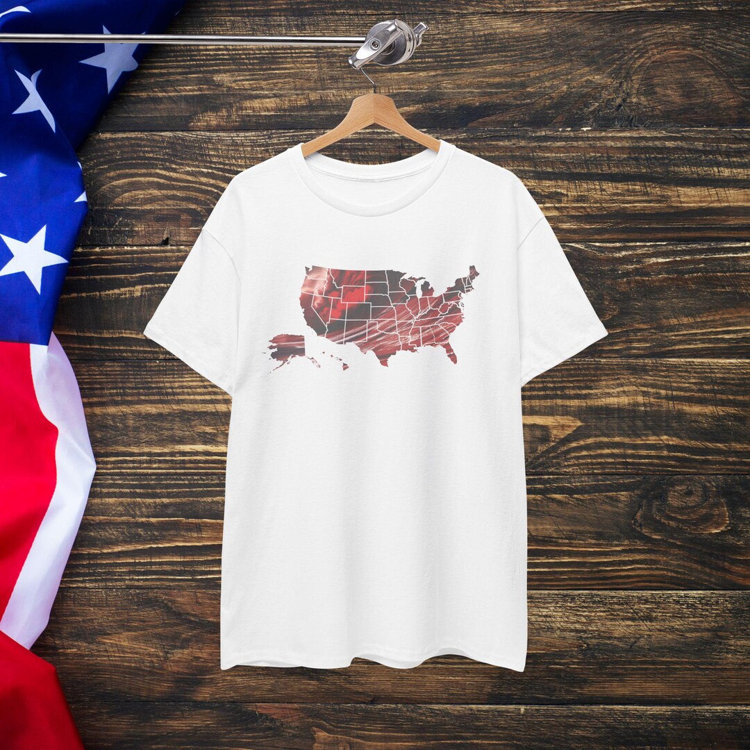USA Map MAGA Shirt, Donald 45 47 Red Wave Election 2024 Tee, Political ...