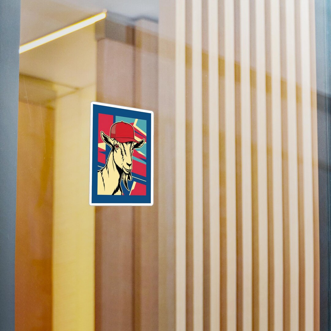 MAHA Vinyl Sticker RFK Jr, Bobby Kennedy Goat Story Red Hat Pop Art ...