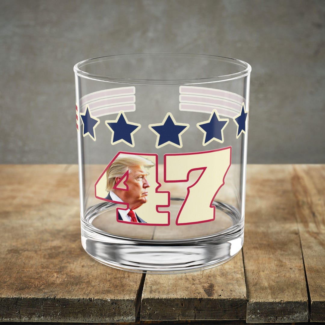Inauguration 2025 Rocks Glass, Donald Trump Fan Gift, Republican MAGA ...