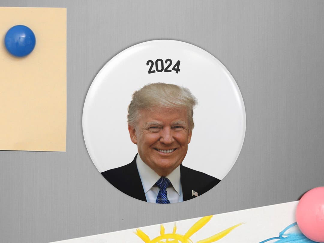 Trump Funny 2024 Fridge Magnet Republican Voter Gift, MAGA Supporter ...