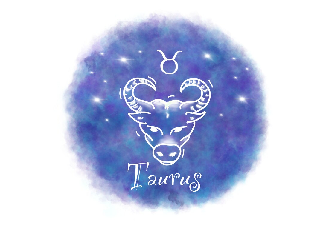 Zodiac Png, Taurus Digital Design, Taurus Png, Blue, Earth Element, Fun ...