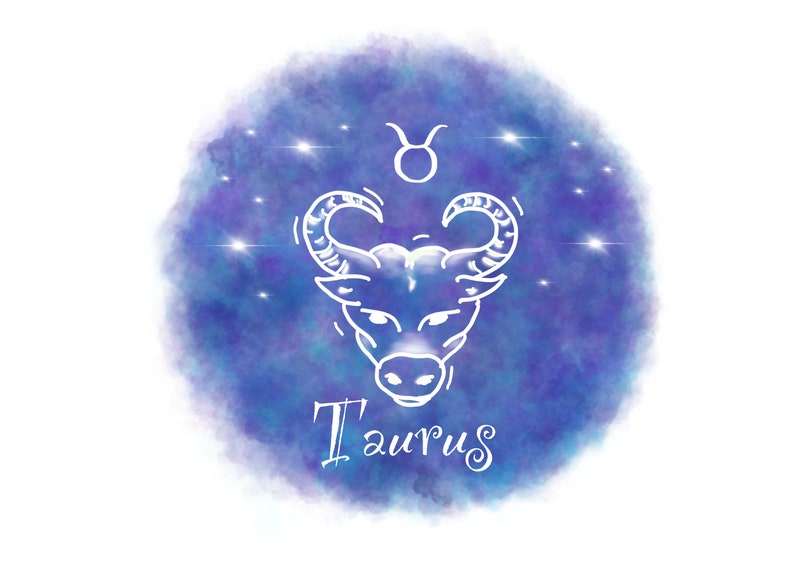 Zodiac Png, Taurus Digital Design, Taurus Png, Blue, Earth Element, Fun ...