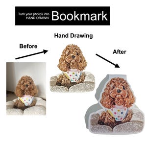 Custom Dog Photo Bookmarks, Personalized Magnetic Pet Bookmark, Custom ...
