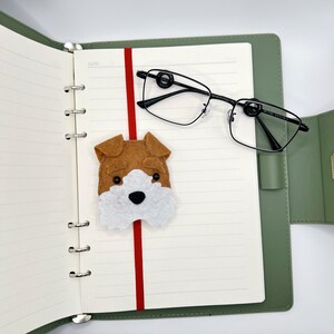 Personalized Dog Animal Bookmark, Handmade Felt Fabric Cute Dog ...