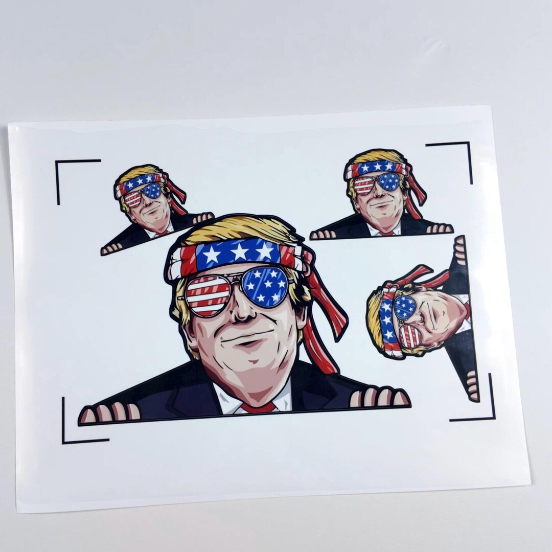 4 Pcs Trump Car Stickers,trump for President 2024, Laptop Sticker, Car ...