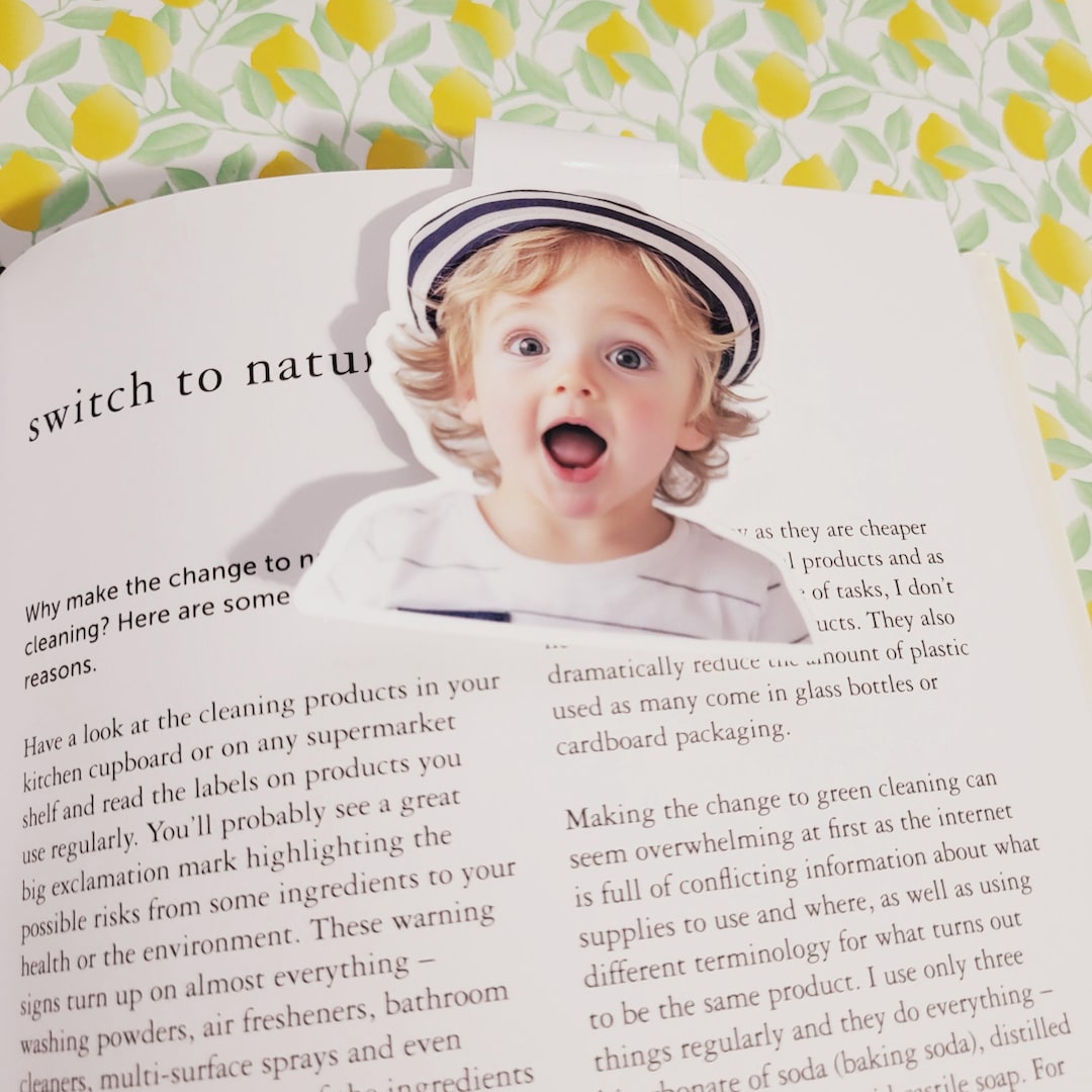 Personalized Photo Bookmark, Custom Face Bookmark, Magnetic Bookmark ...