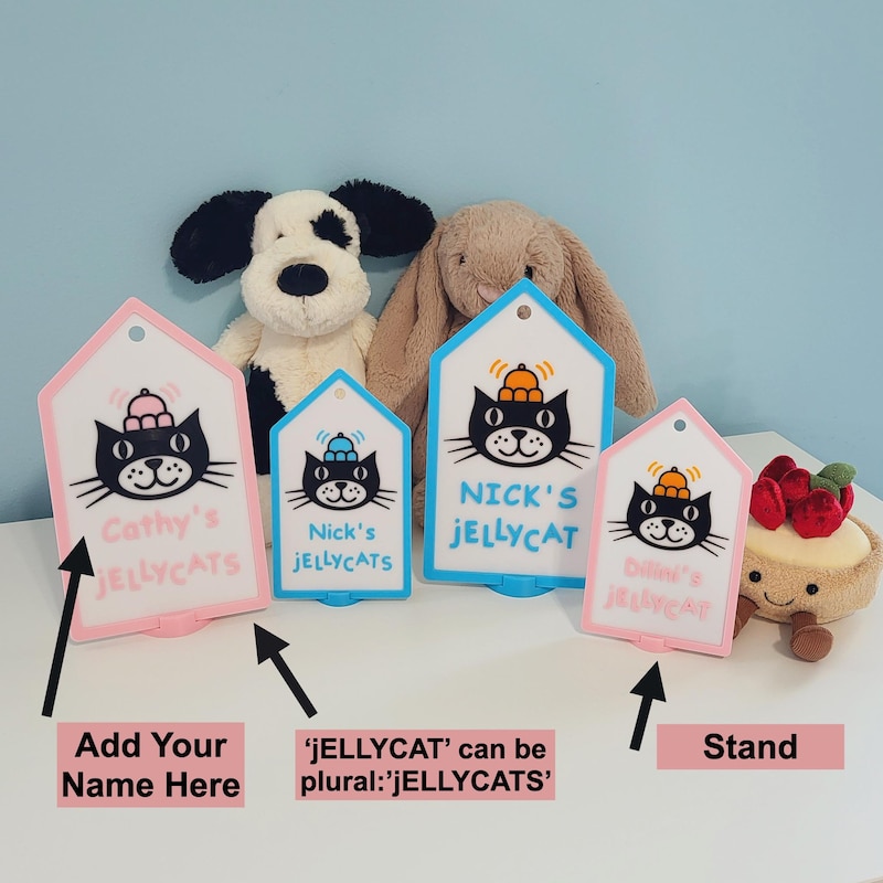 Custom Jelly Cat Tag - Etsy
