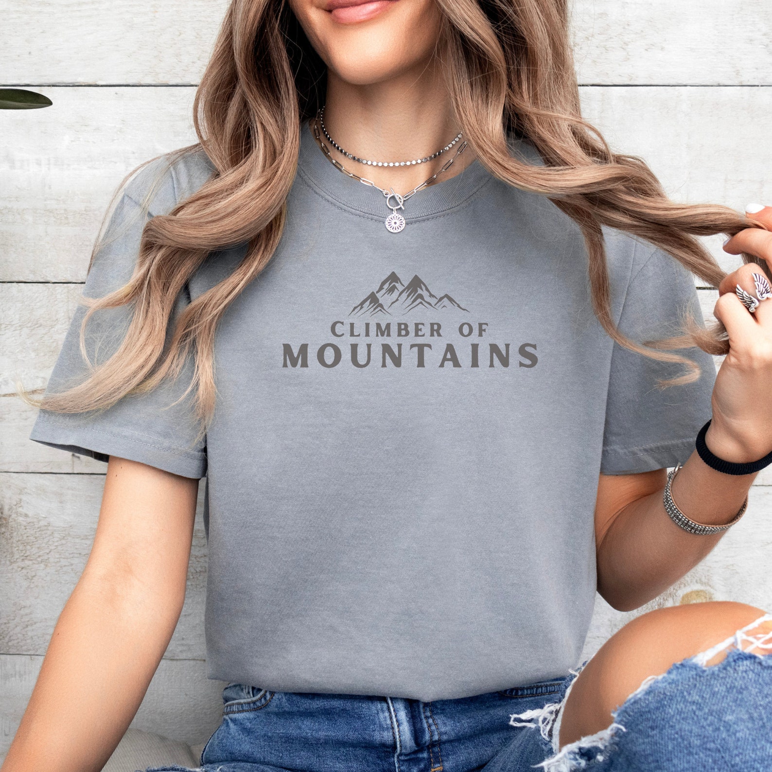 Climber of Mountains Shirt, Climbing Tshirt, Rock Climbing, Hiking ...