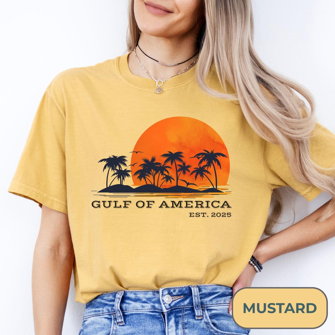Gulf of America, Gulf of America Shirts, Gulf of Mexico, Palm Tree ...