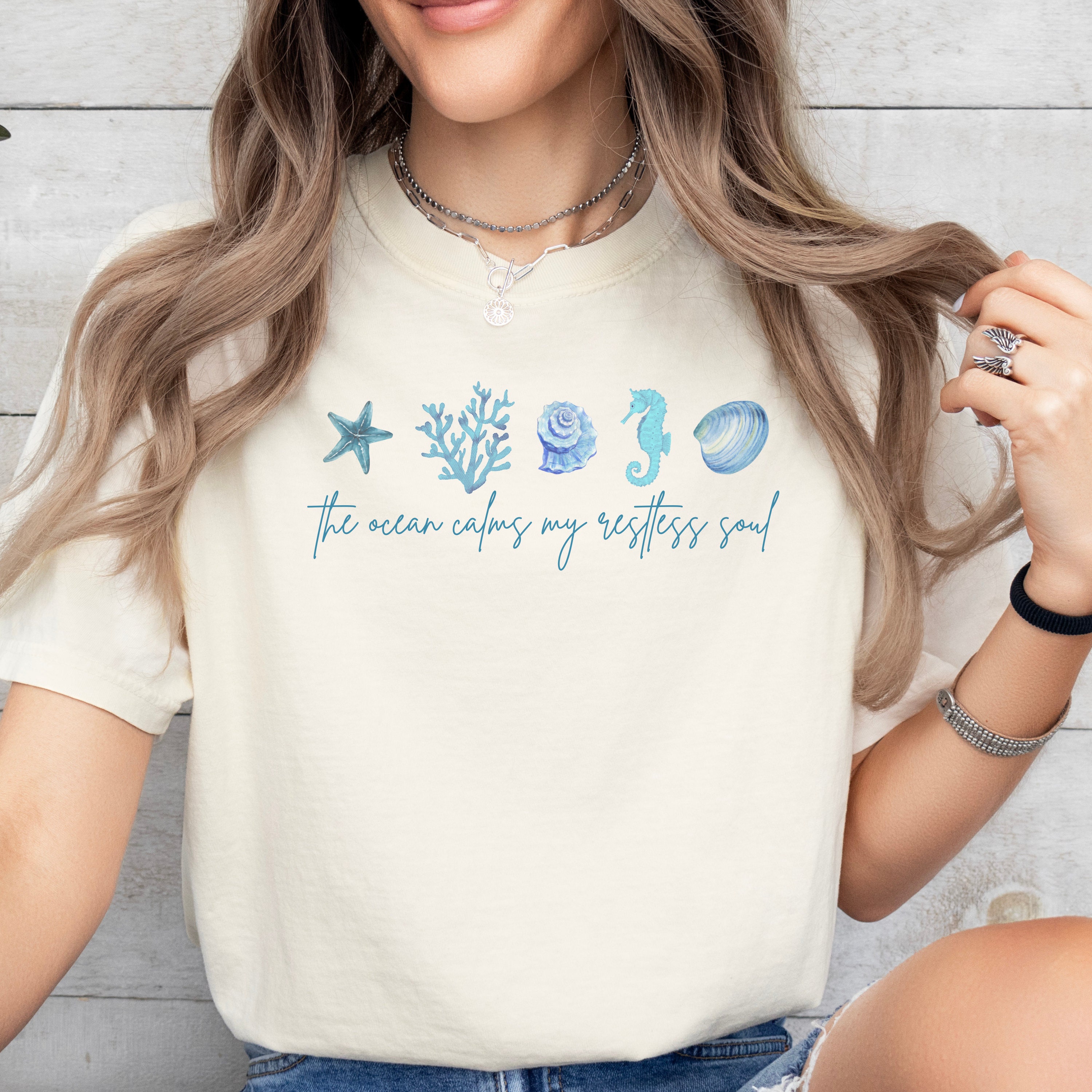 The Ocean Calms My Restless Soul, Ocean Inspired Shirt, Mermaidcore ...