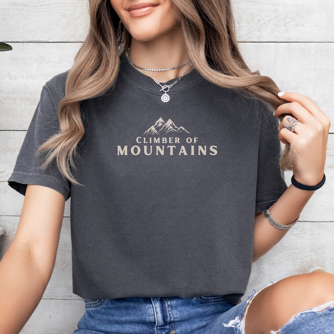 Climber of Mountains Shirt, Climbing Tshirt, Rock Climbing, Hiking ...