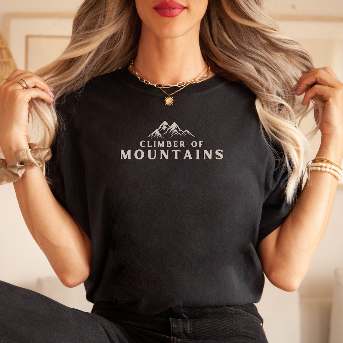 Climber of Mountains Shirt, Climbing Tshirt, Rock Climbing, Hiking ...