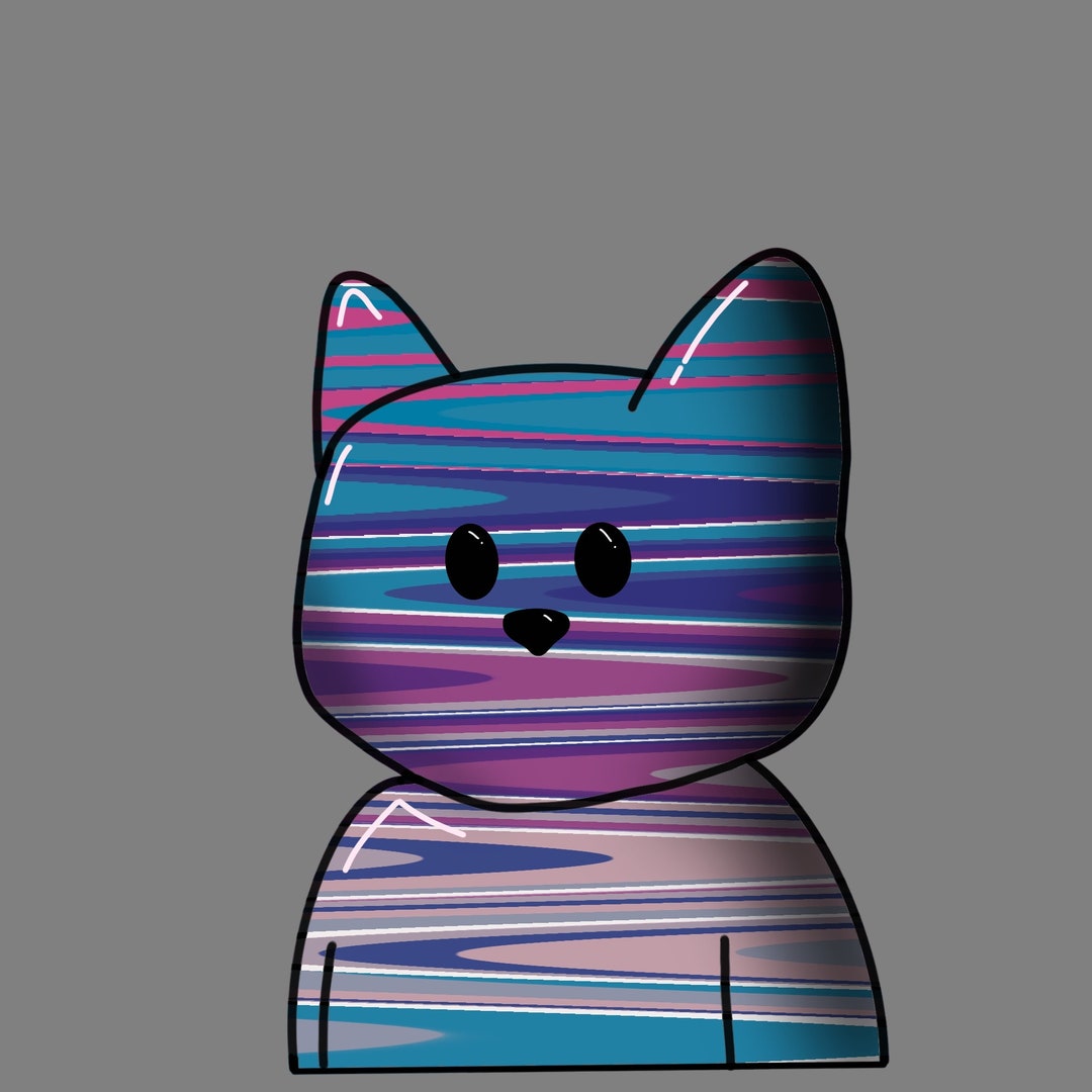 Radiowave Cat Popcat Screensaver - Etsy