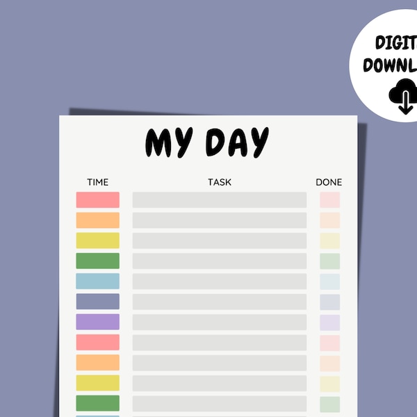 Flower Potty Chart Toddler Routine Chart, Potty Chart for Kids, Daily ...