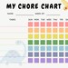 Dinosaur Chore Chart | Toddler Routine Chart, Chore Chart for Kids ...