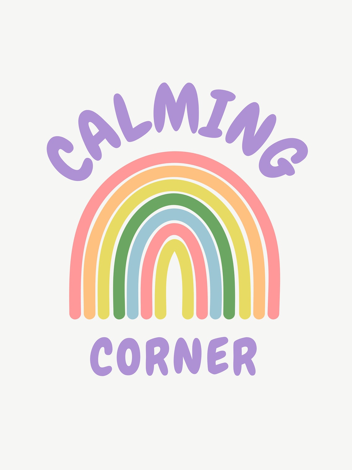 Calming Corner Poster | Relaxing Art, Printable Educational Wall Art ...