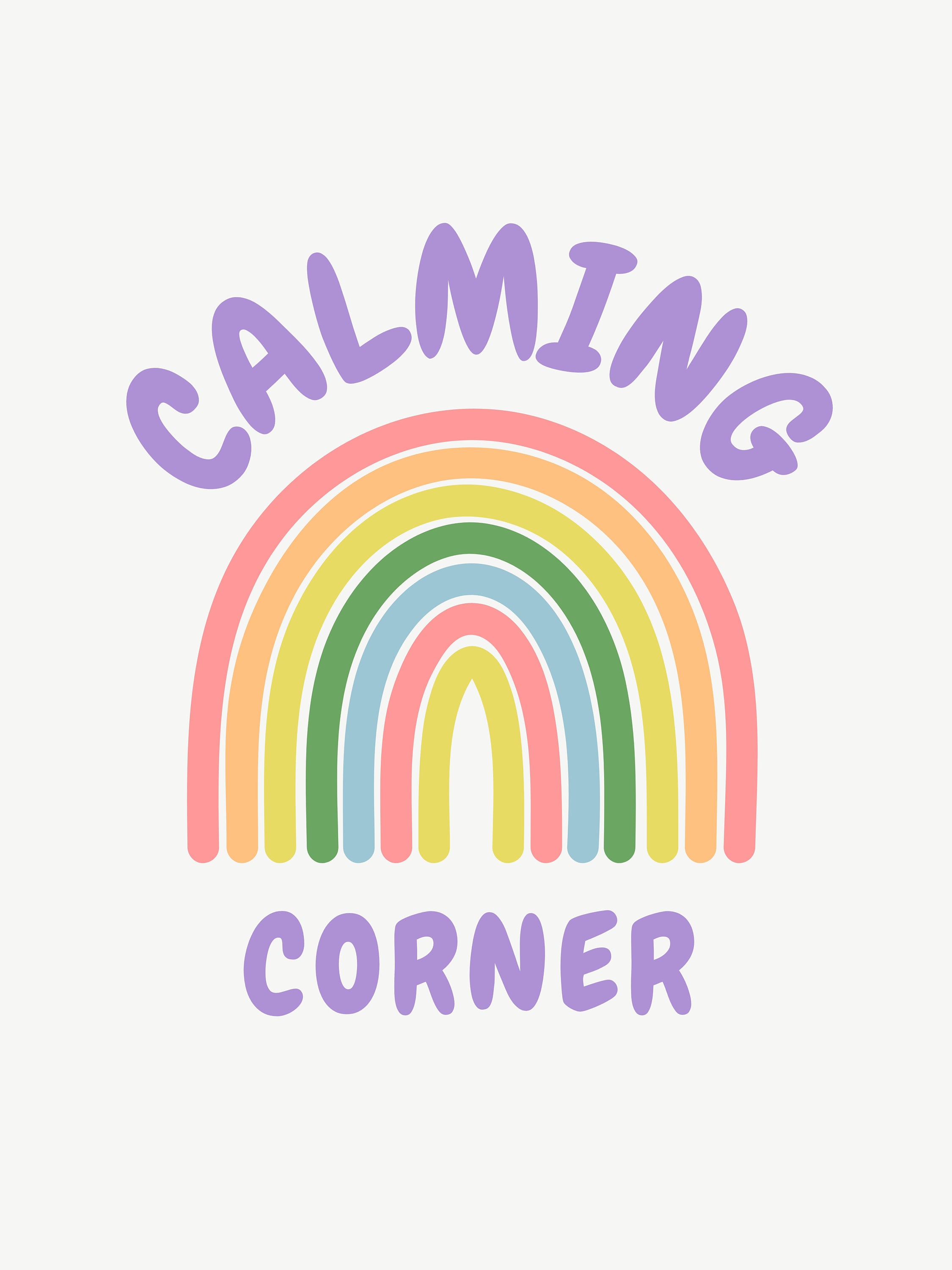 Calming Corner Poster | Relaxing Art, Printable Educational Wall Art ...