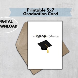 Printable Graduation Card - Etsy