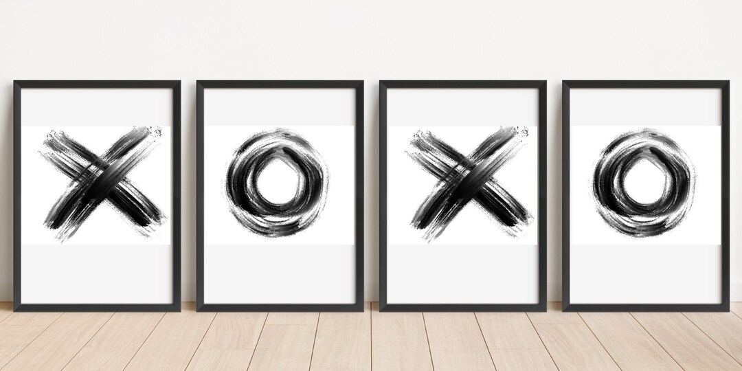 Xoxo Wall Art, Girly Wall Art, Xoxo Wall Decor, Bedroom Wall Art, Above ...