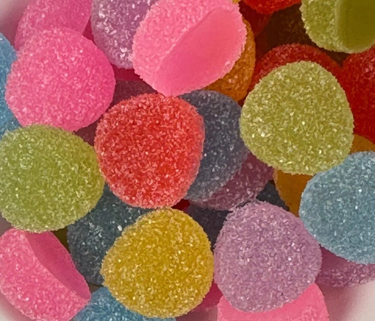 6 Pc Assorted Colored Faux Christmas Gumdrop Candy Pieces | Decoden ...