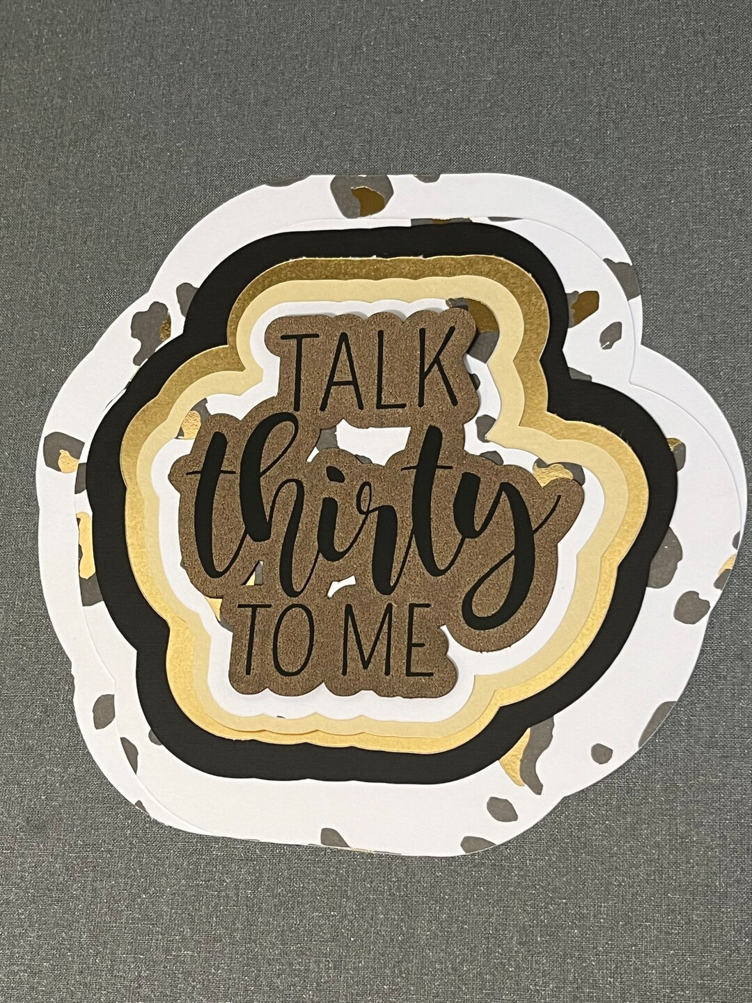 3D Cheetah Talk Thirty to Me Birthday Cake Topper | Turning 30 Birthday ...