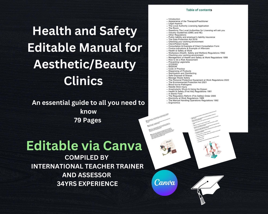 Health and Safety for Aesthetic/beauty Clinics, an Essential Guide to ...