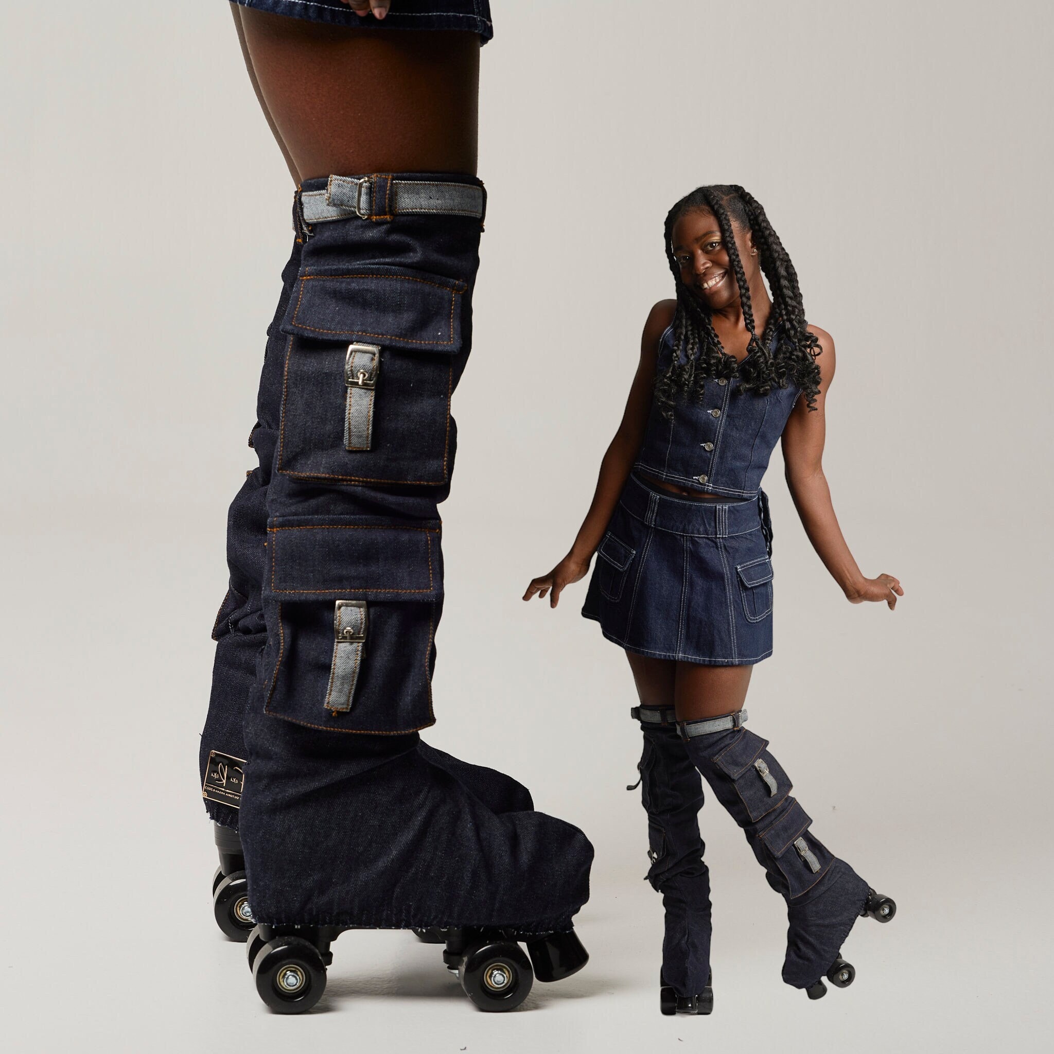 Roller Skate Cover, Denim Cover, Skate, Roller Skate, Boot Cover, Cover ...