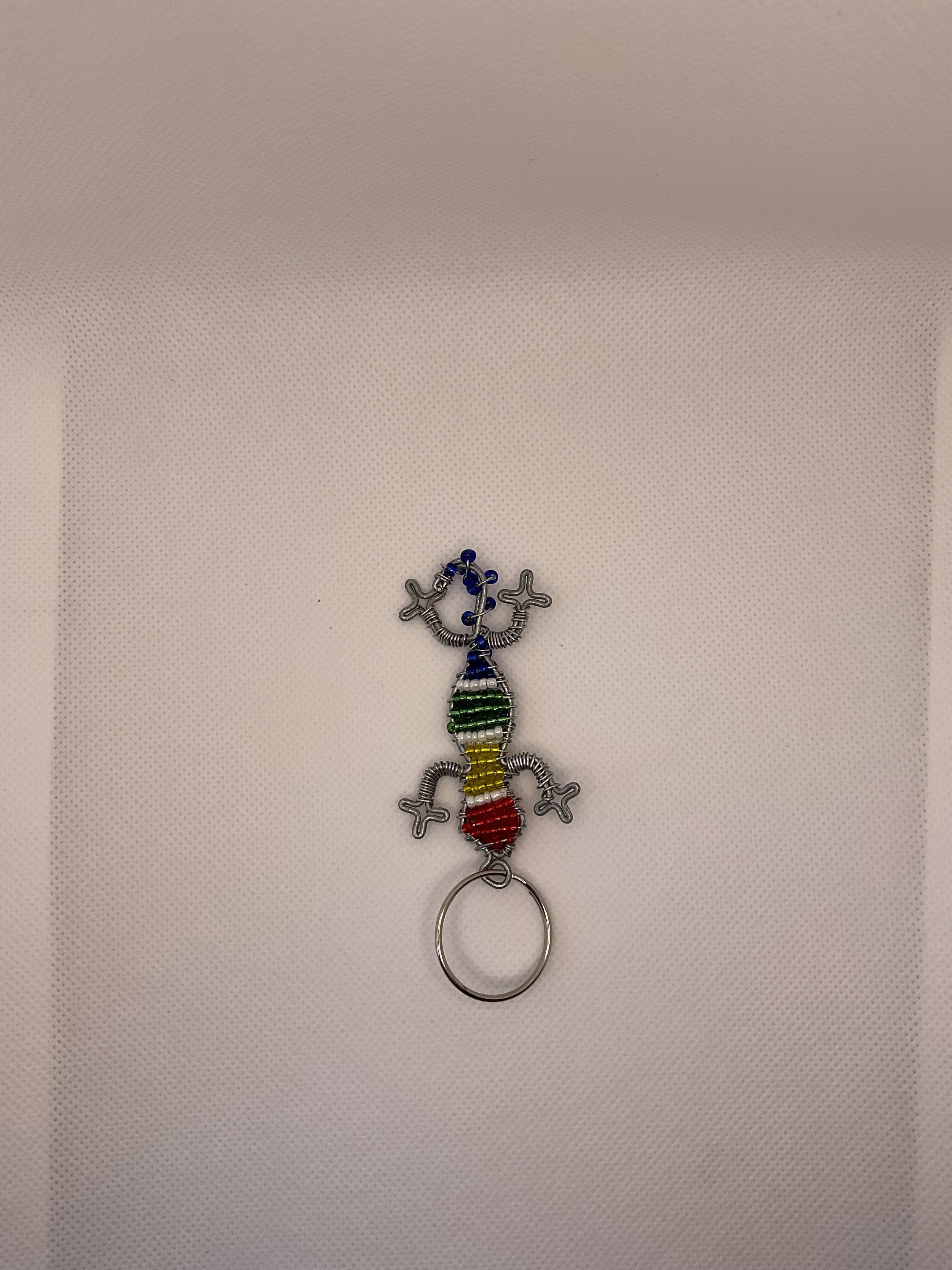 Beaded African Art Gecko Keychain, Gifts for Her, Double Sided ...