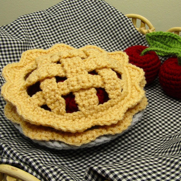 Crochet Cherry Pie - Etsy
