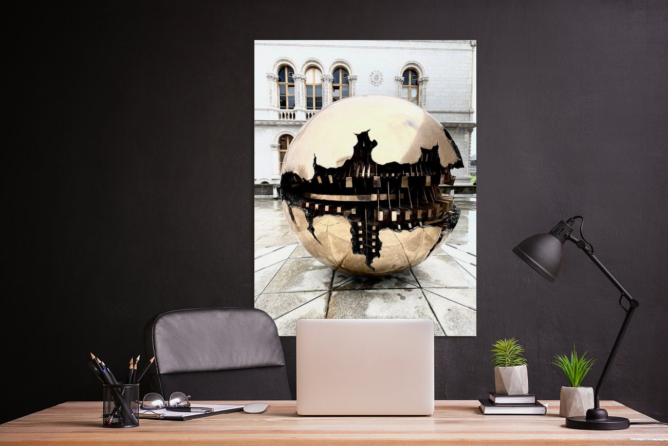 Trinity College, "sphere Within Sphere", Dublin, Ireland Digital ...