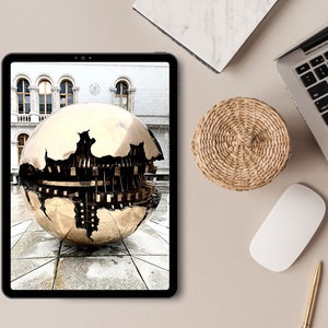 Trinity College, "sphere Within Sphere", Dublin, Ireland Digital ...