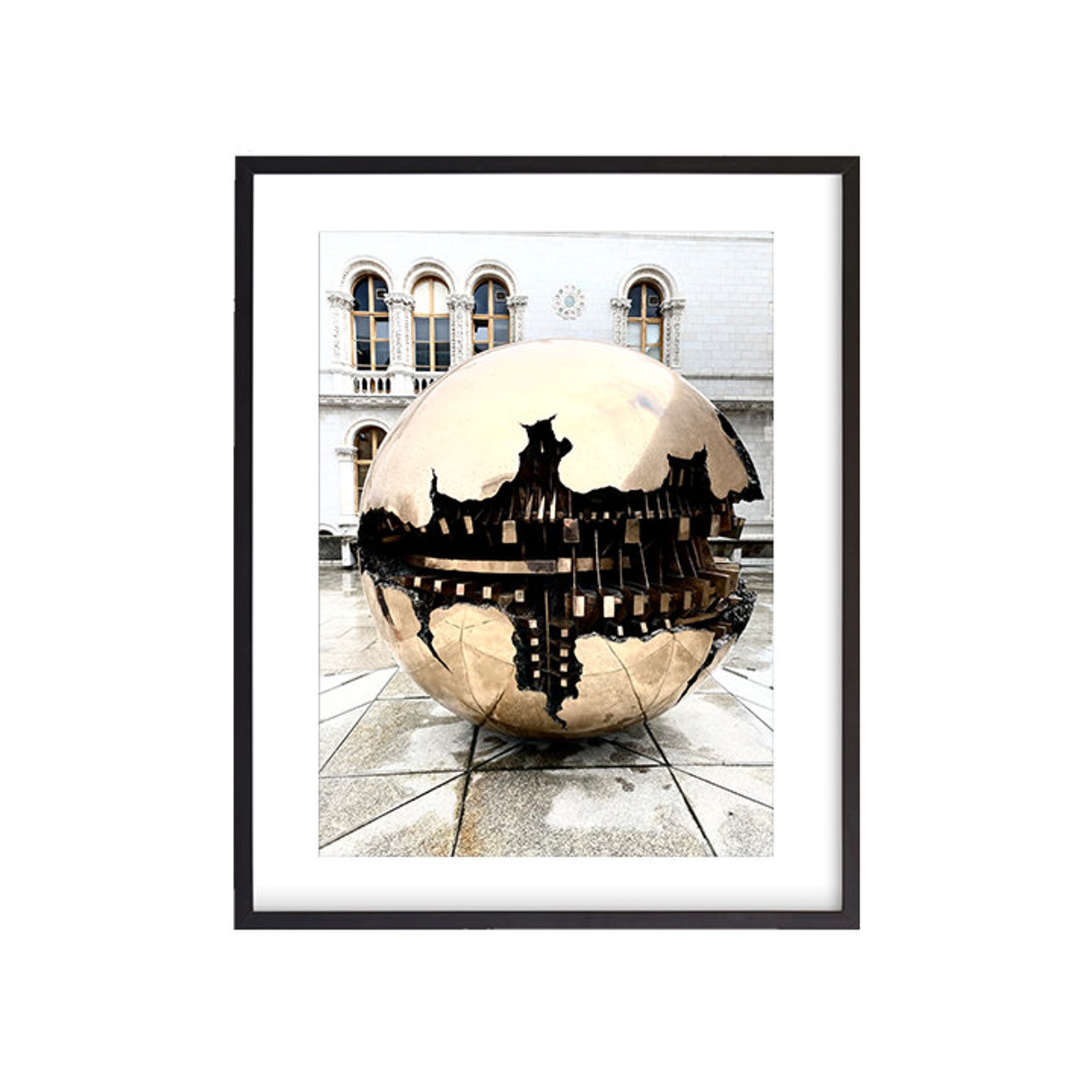 Trinity College, "sphere Within Sphere", Dublin, Ireland Digital ...