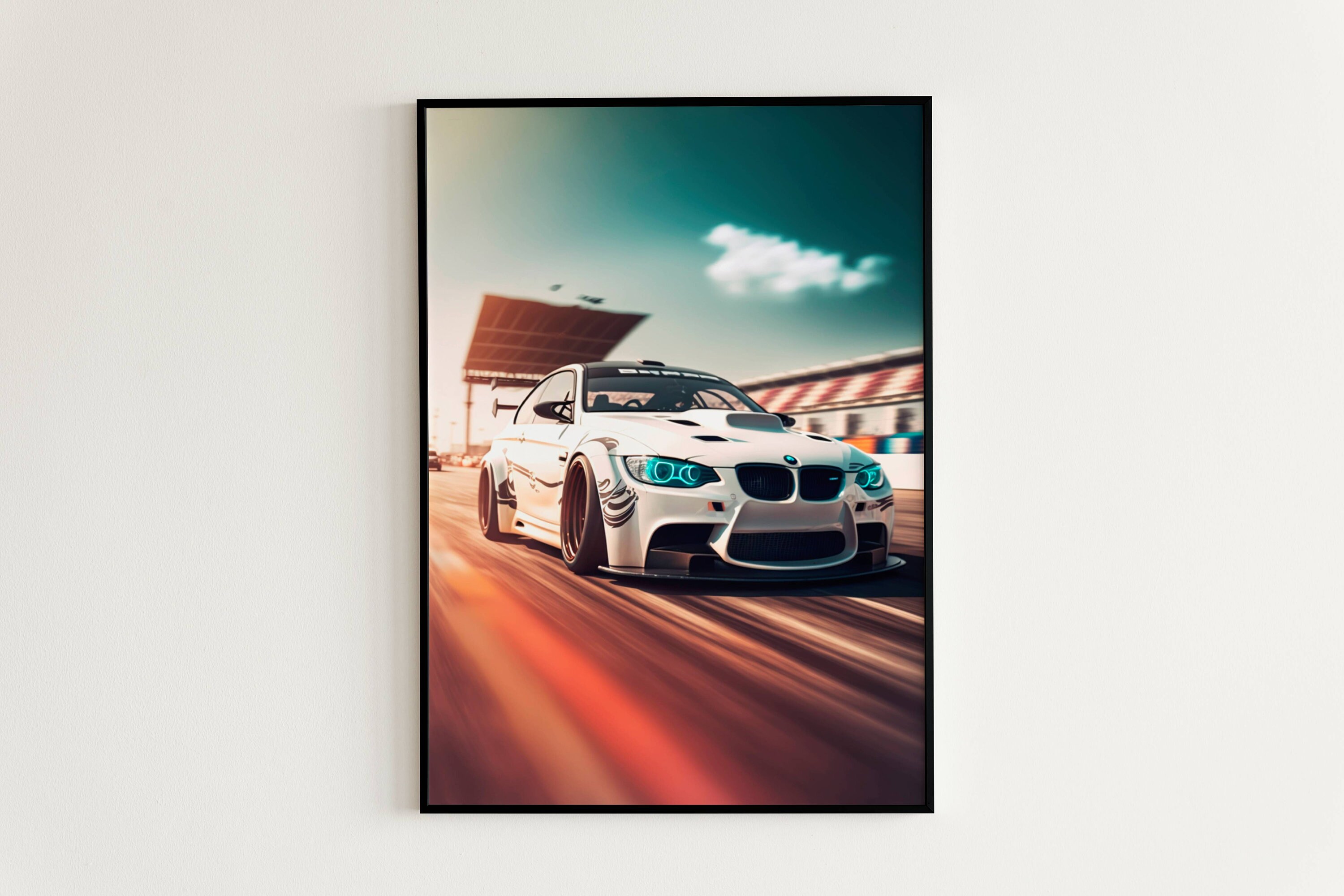BMW M3 Track Print, BMW Print, Digital Prints, M3 Print, BMW M3 Wall ...