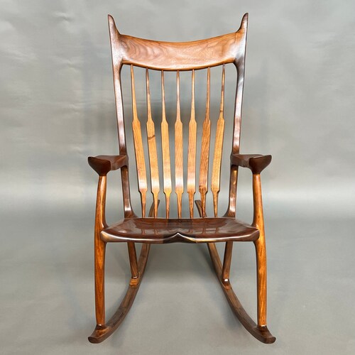 Walnut Rocking Chair Maloof Inspired - Etsy