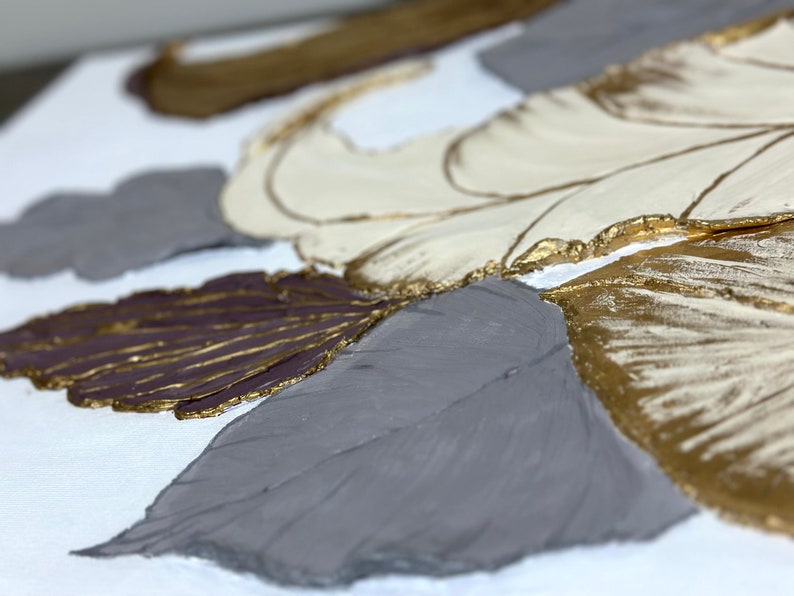 Bas Relief, Heavy Texture Painting, Custom Canvas Wall Art Sculpture ...