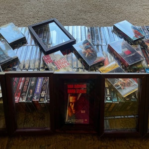 VHS Custom Shadow Boxes With Protective Uv Slip Case and UV Protection ...