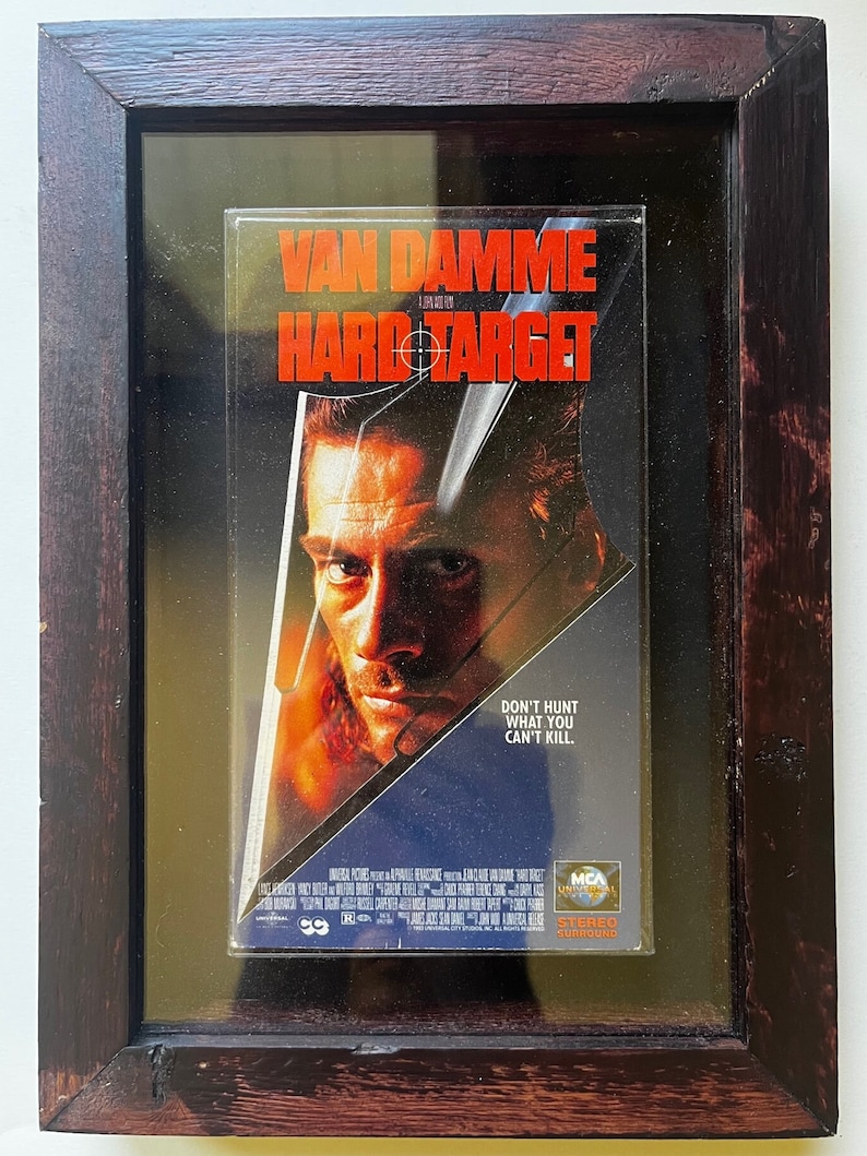 VHS Custom Shadow Boxes With Protective Uv Slip Case and UV Protection ...