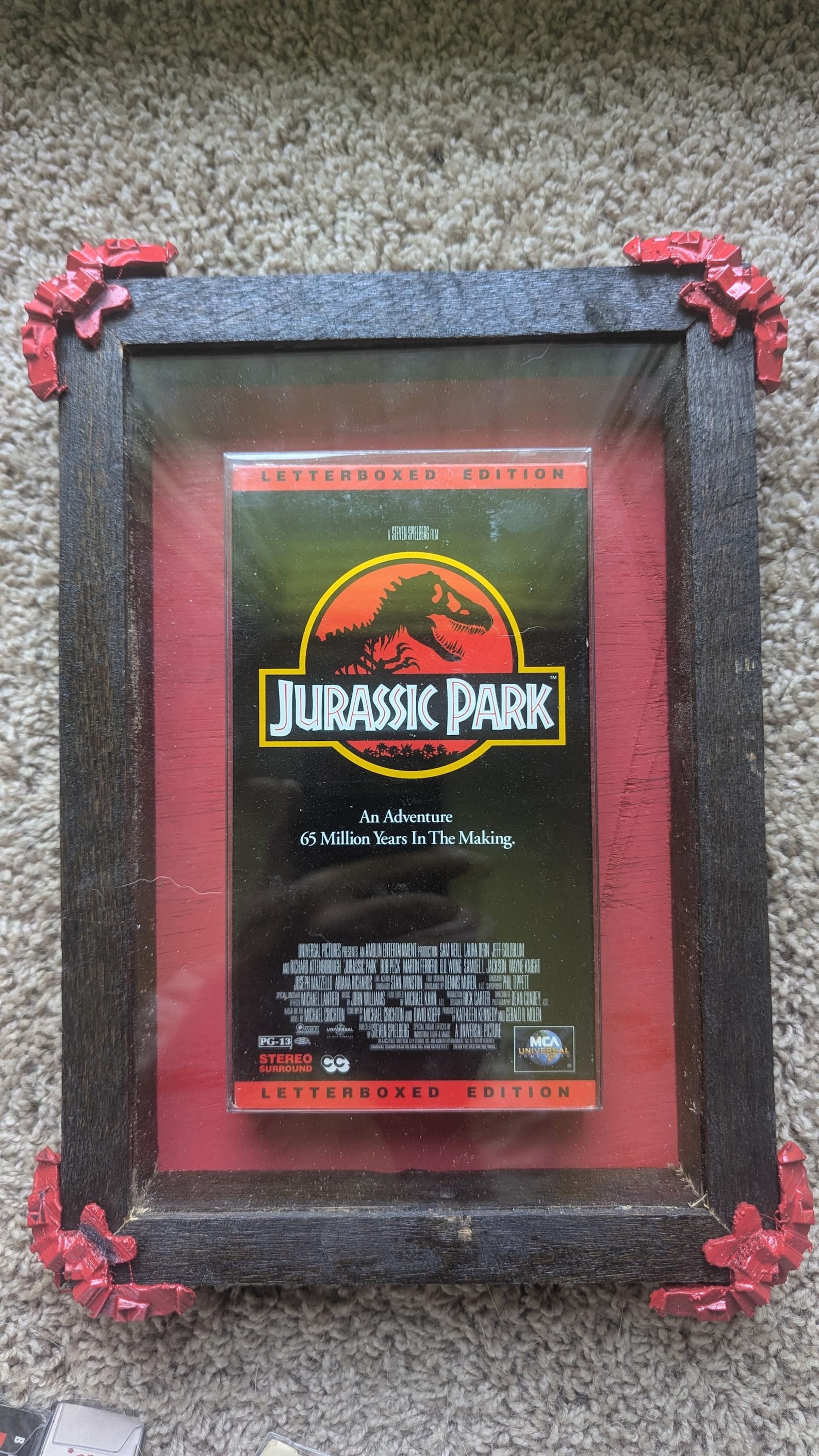 Custom Jurassic Park VHS Shadow Box With Color Design Motif. Sturdy. - Etsy