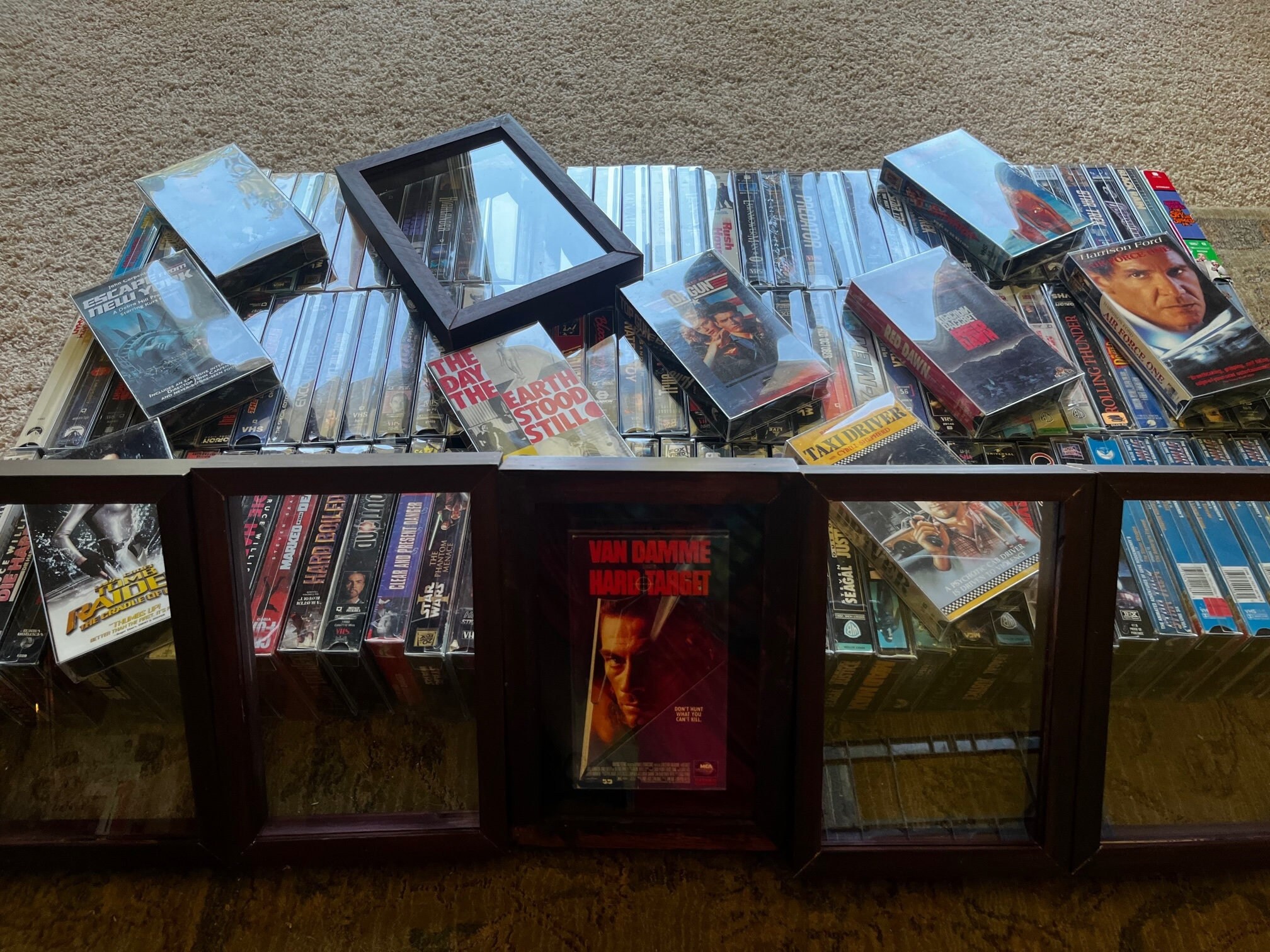 VHS Custom Shadow Boxes With Protective Uv Slip Case and UV Protection ...