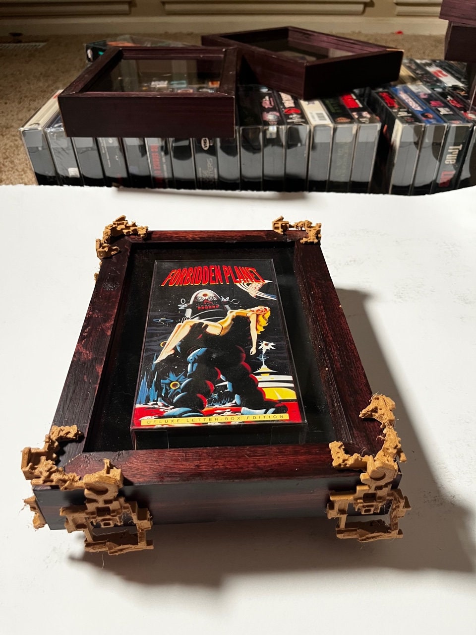 VHS Custom Shadow Boxes With Protective Uv Slip Case and UV Protection ...