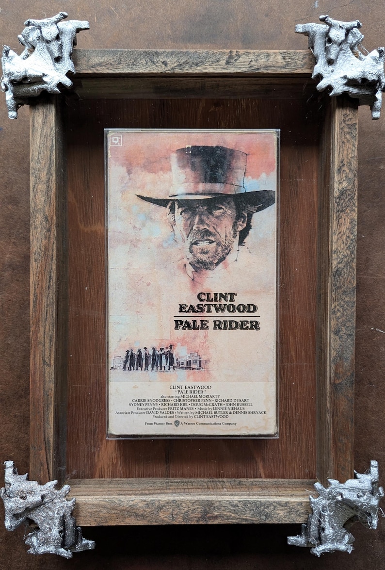 VHS SHADOW BOX Custom Western Style Pale Rider Custom - Etsy
